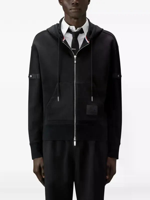 Thom Browne Loopback Jersey Armband Hoodie