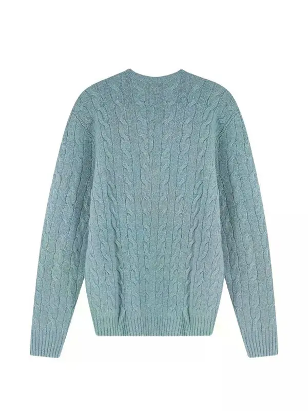 Polo Ralph Lauren Cable-knit Embroidered-logo Sweater