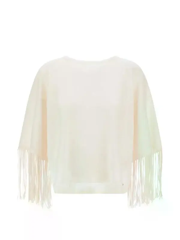 Herno Fringe-trim Sweater - Neutrals