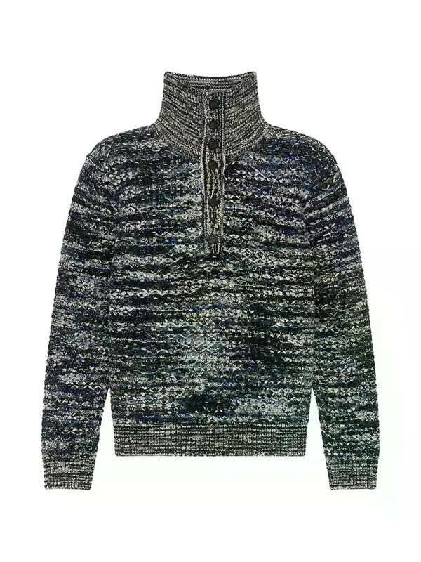 Missoni 3d-knit Slub-finish Wool Sweater - Grey