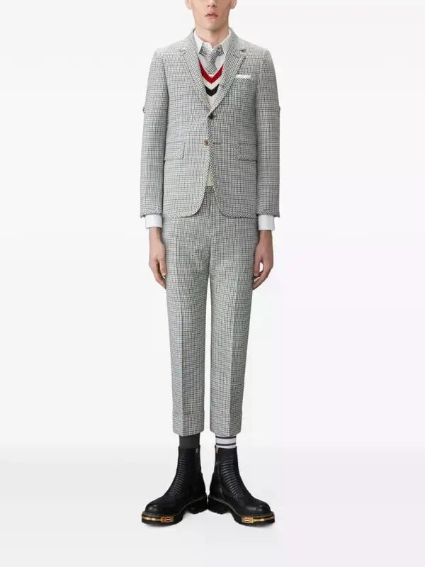 Thom Browne Wool Cricket Rwb-stripe Baby-cable Vest - White