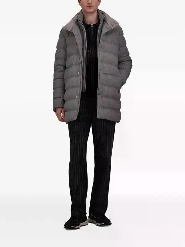 Herno Quilted Wool-blend Carcoat