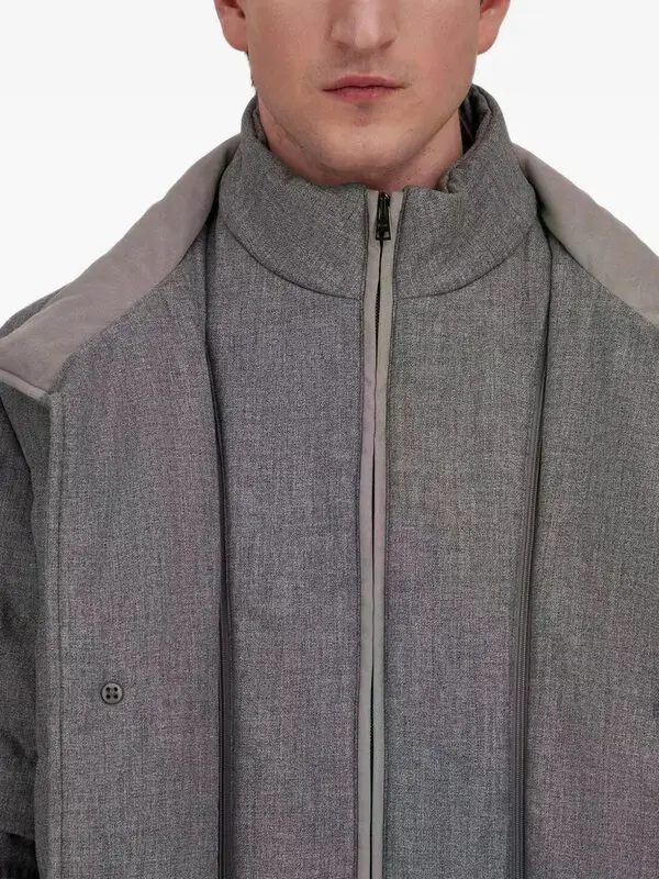 Herno Quilted Wool-blend Carcoat