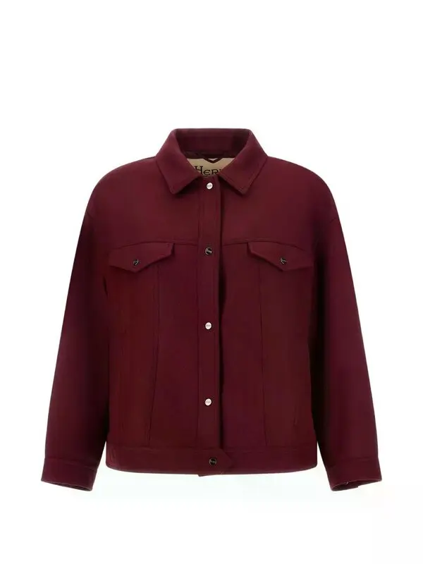 Herno Cavalry Twill Shirt Jacket - Red