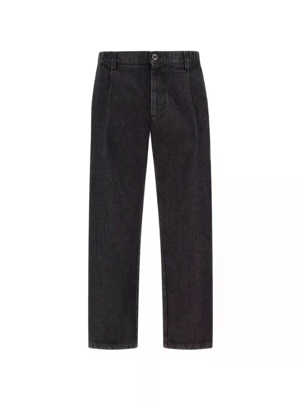 Herno Elasticated-waist Straight-leg Jeans