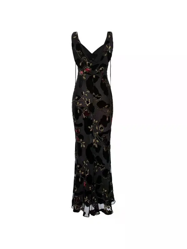 V:PM ATELIER Floral Devoré Maxi Dress