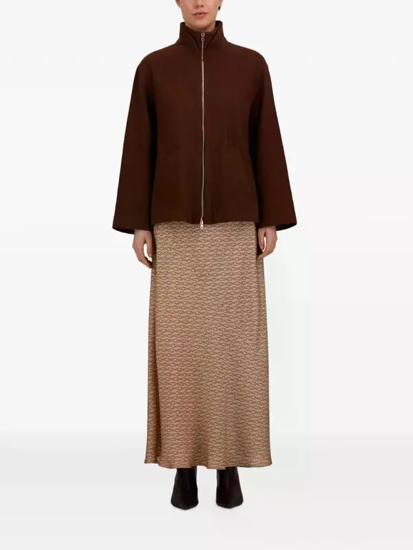 Herno Drawstring Neck High Collar Jacket