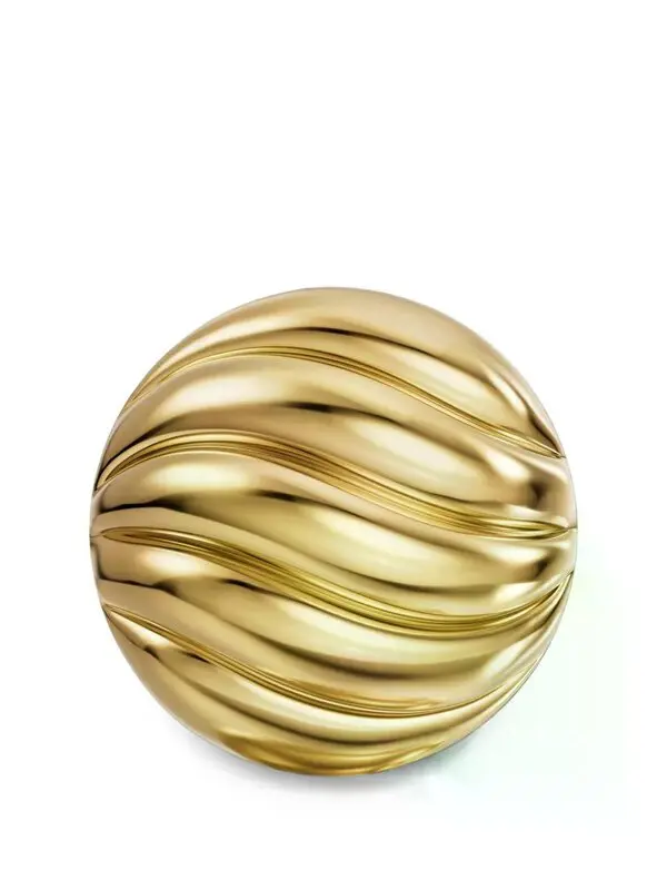 David Yurman Sculpted Cable Stud Earrings - Gold