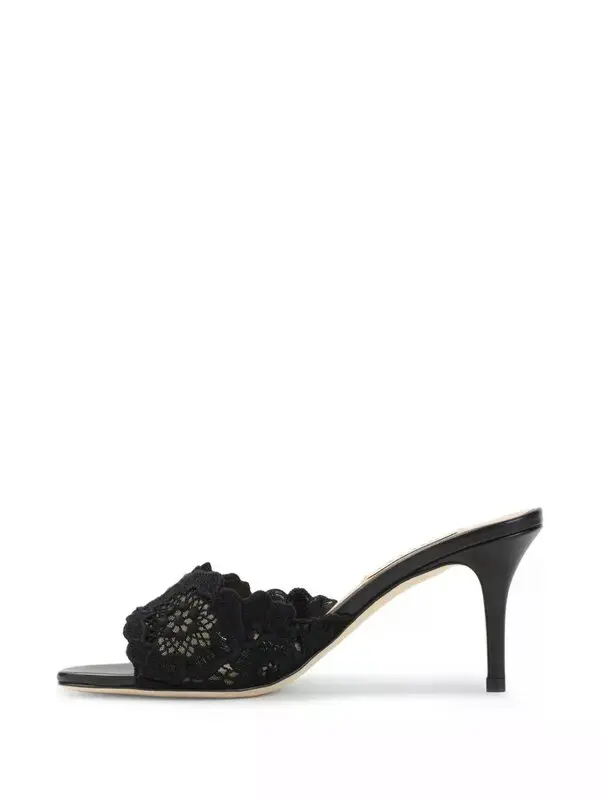 ARTEANA Como Lace-panel Leather Sandals