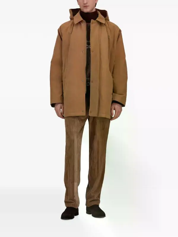 Herno Waxed Hooded Parka