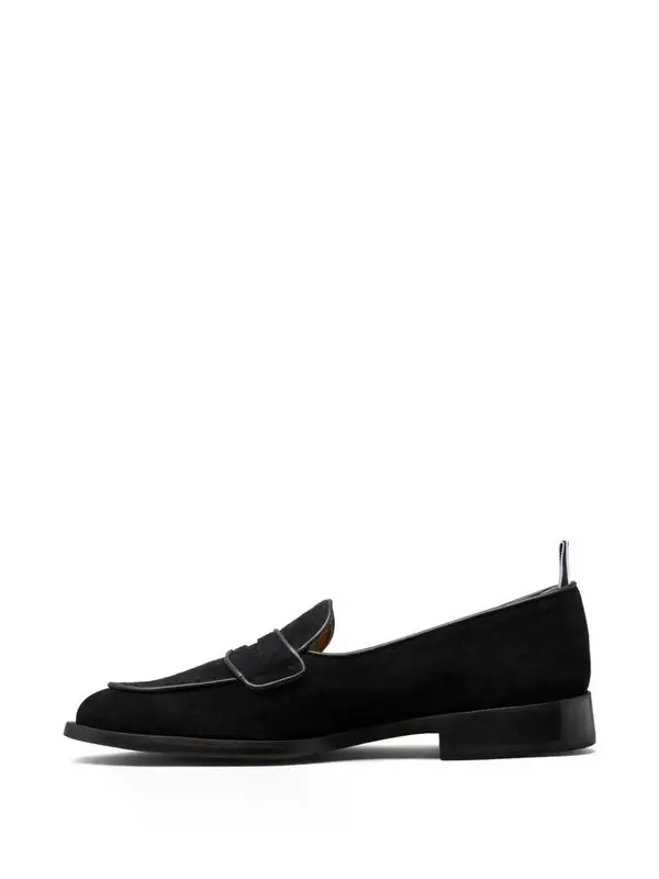 Thom Browne Suede Varsity Penny Loafers