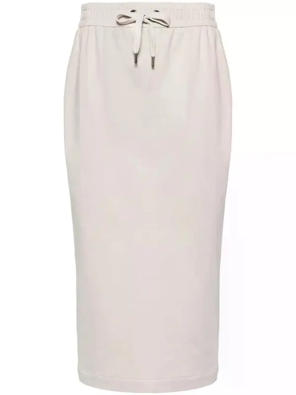 Brunello Cucinelli Jersey Midi Pencil Skirt