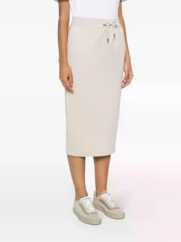 Brunello Cucinelli Jersey Midi Pencil Skirt
