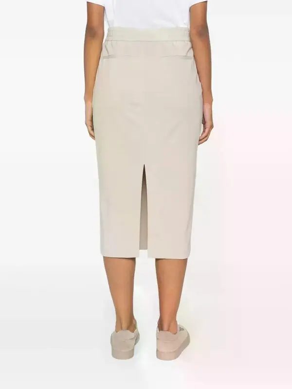 Brunello Cucinelli Jersey Midi Pencil Skirt