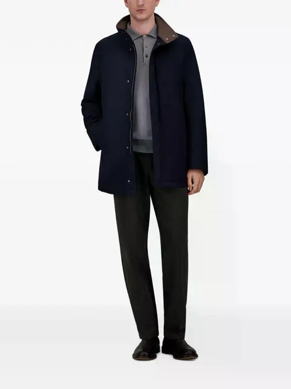 Herno High-neck Twill Raincoat