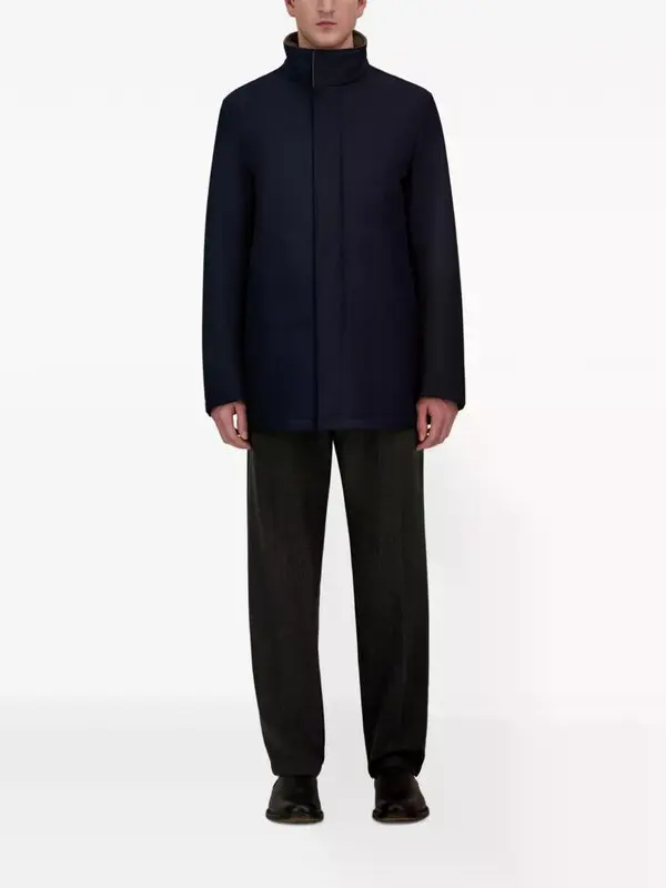Herno High-neck Twill Raincoat