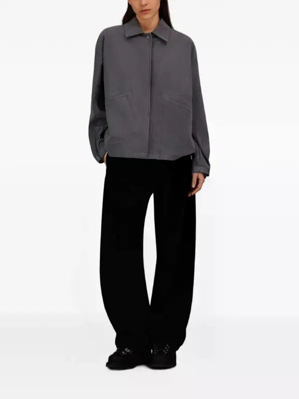 Herno Corduroy-effect Straight Trousers
