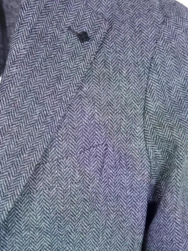 Tagliatore Montecarlo Herringbone-weave Notched-lapels Blazer