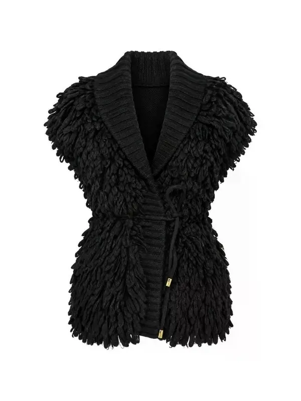 Liu Jo Loop-knit Sleeveless Jacket
