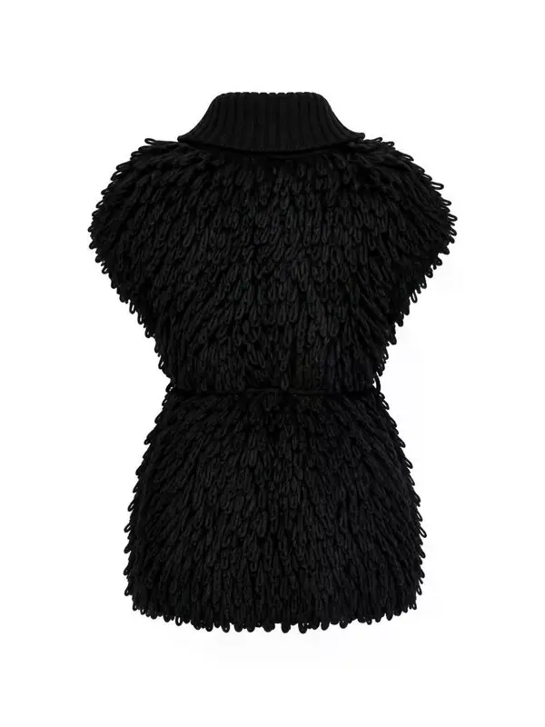 Liu Jo Loop-knit Sleeveless Jacket