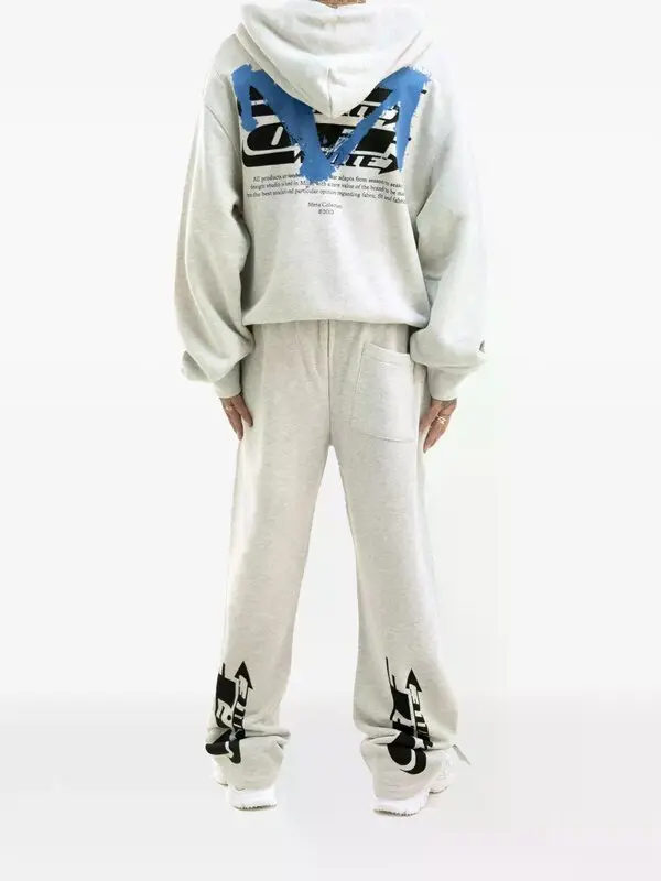 Off-White Half Arrow Regular Zip Hoodie - Grey
