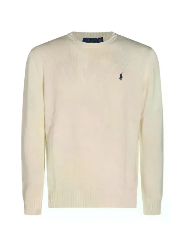 Polo Ralph Lauren Logo-embroidered Sweater - Neutrals