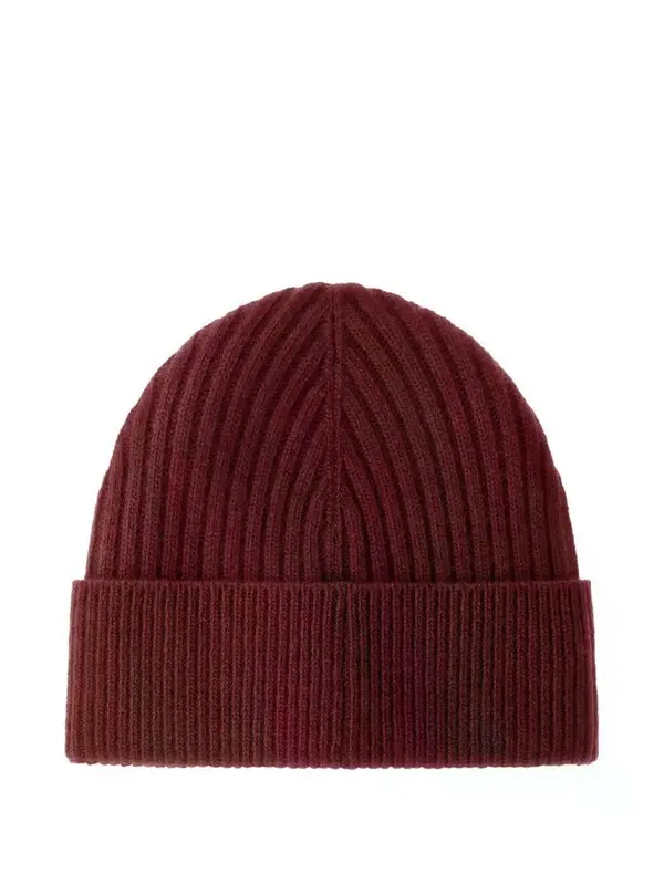Herno Ribbed-knit Beanie Hat - Red