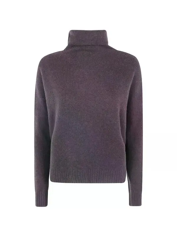 KUJTEN Cashmere Roll Neck Sweater - Brown