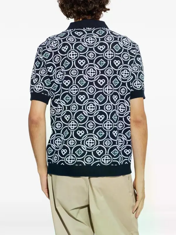 Casablanca Monogram Polo Shirt