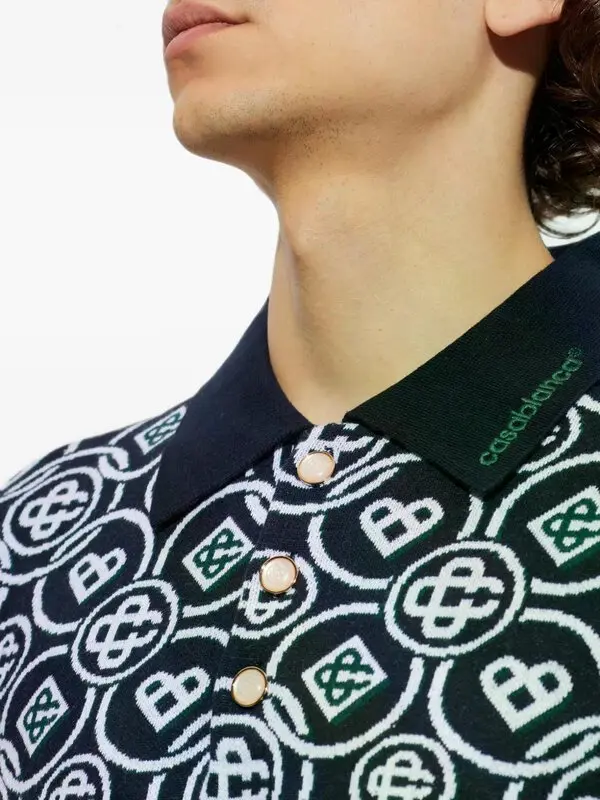 Casablanca Monogram Polo Shirt