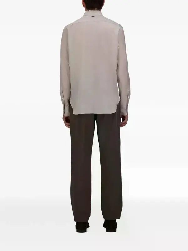 Herno Iconico Logo-plaque Shirt - Neutrals