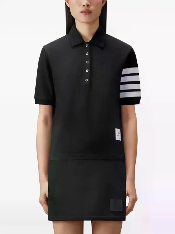 Thom Browne Pique 4-bar Polo