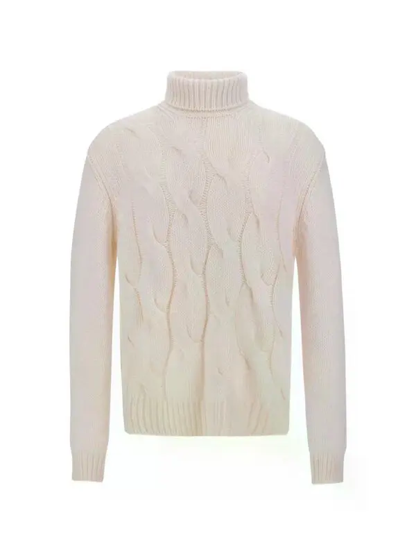 Herno Cable-knit Roll-neck Sweater