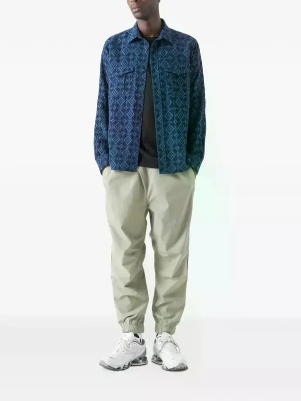 MAHARISHI Komon Aizome Jacquard-patterned Cotton Shirt