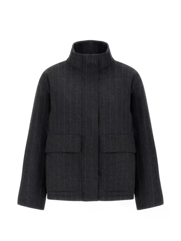 Herno Pinstripe Jacket - Grey