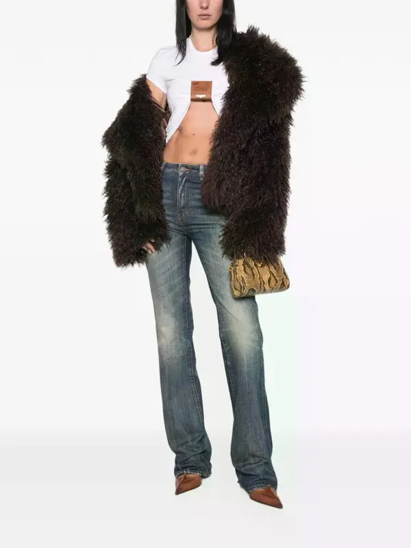 Amiri Monogram Charm Whiskered Straight-leg Jeans - Blue