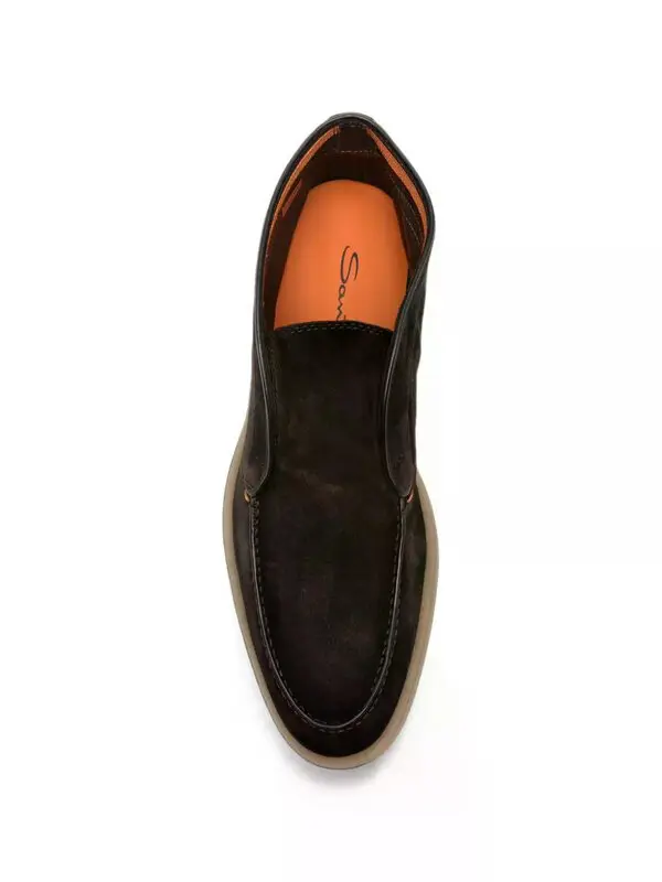 Santoni Suede Slip-on Desert Boots