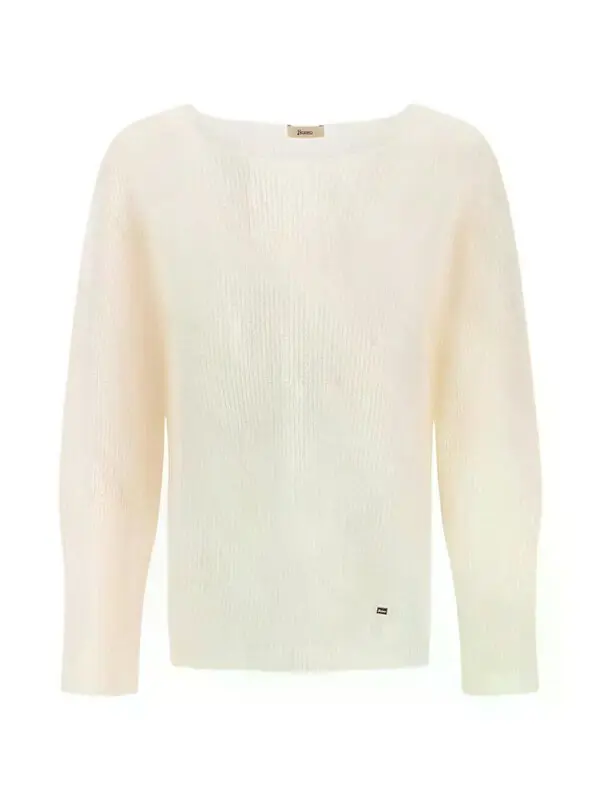 Herno Stocking-stitch V-neck Sweater - Neutrals