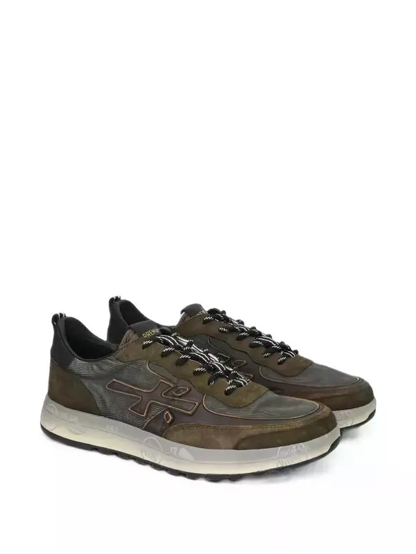 Premiata Nous 8685" Panelled Sneakers - Green