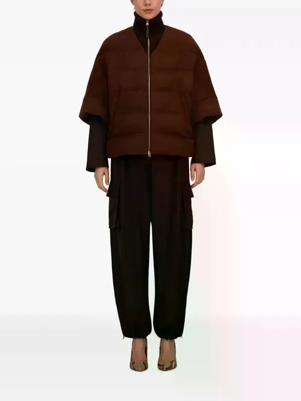 Herno Quilted Camel-hair Coat