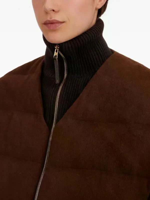 Herno Quilted Camel-hair Coat