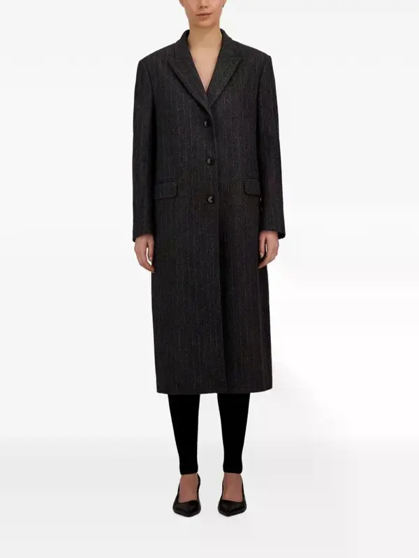Herno Pinstripe-pattern Single-breasted Coat
