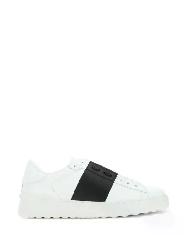 Valentino Garavani Open Rockstud Leather Sneakers - White