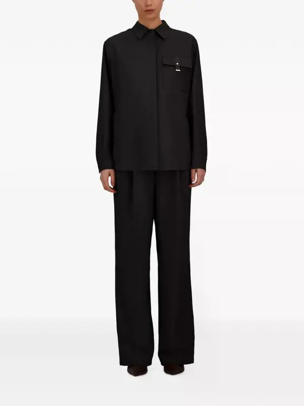 Herno Flap-pocket Twill Shirt - Black