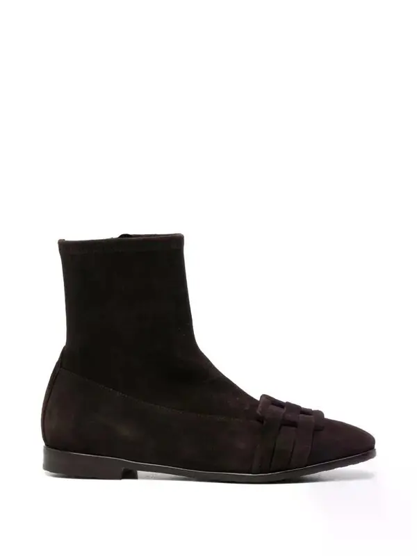 TRUMAN´S Truman's Woven Detail Ankle Boots - Brown