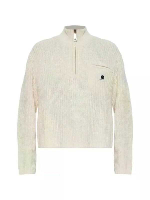 Carhartt Work In Progress Detroit Half-zip Sweater - Neutrals