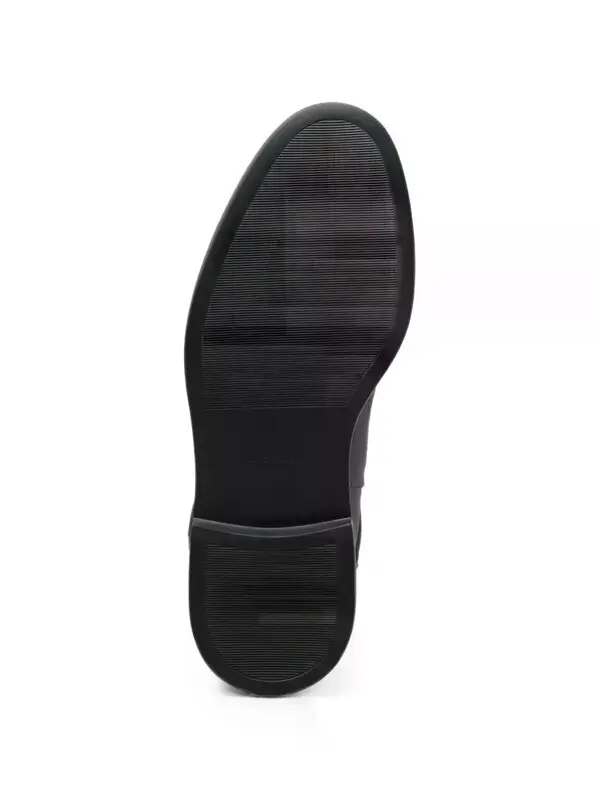 Thom Browne Pebble-grain 4-bar Knee-high Chelsea Boots