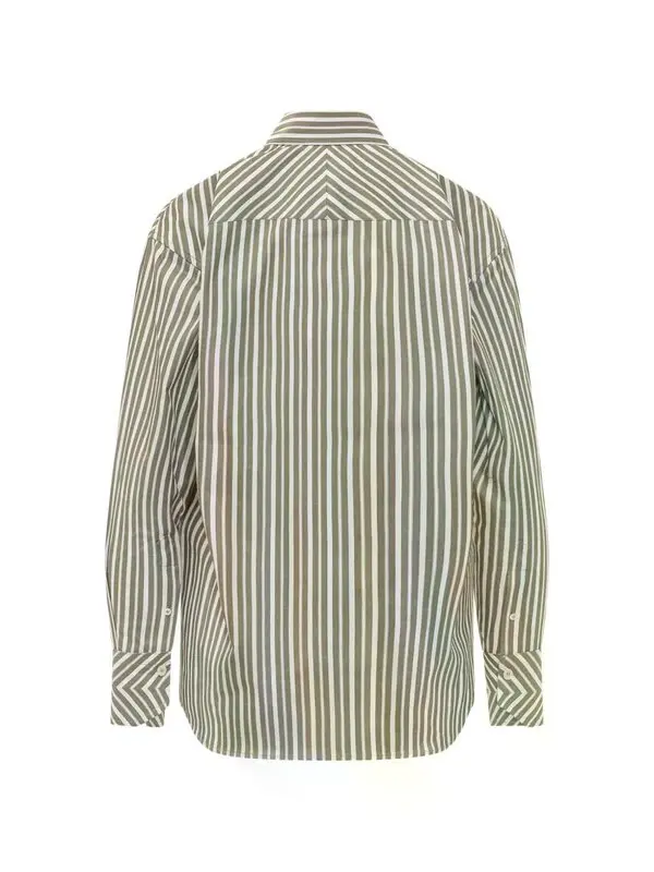 Victoria Beckham Striped Pocket Detail Shirt