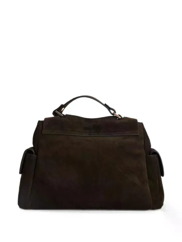 Orciani Logo-plaque Suede Tote Bag