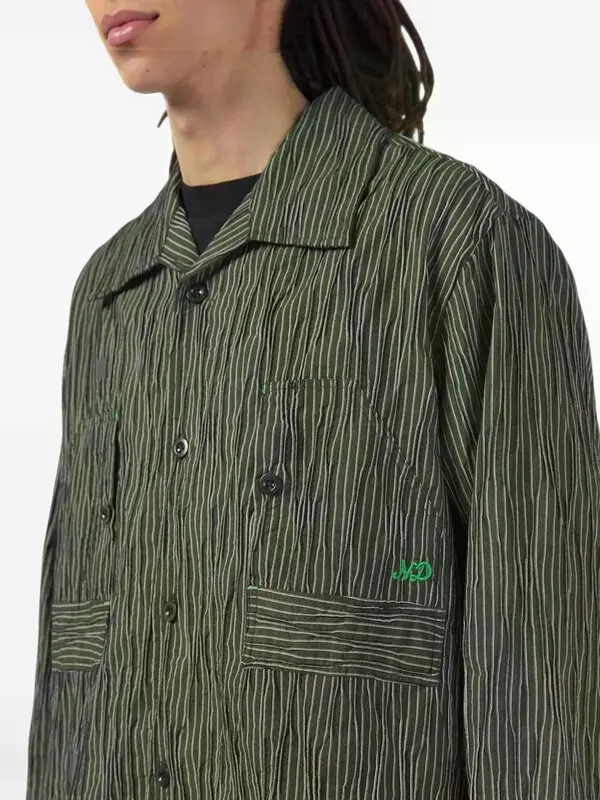 NICHOLAS DALEY Dobby Stripe Shirt